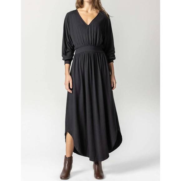 Lilla P | Dresses | New Lilla P Full Sleeve Maxi Dress In Pa235 | Poshmark